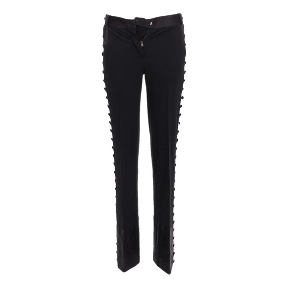 Chloe | Pants & Jumpsuits | Chloe Stylish Black Buttondetail Pants ...